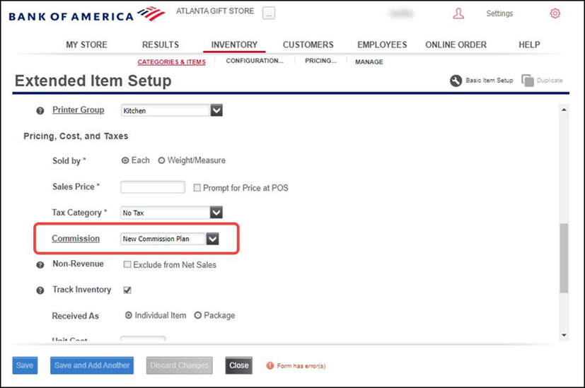 Retail Solution Commissions - Merchant Help