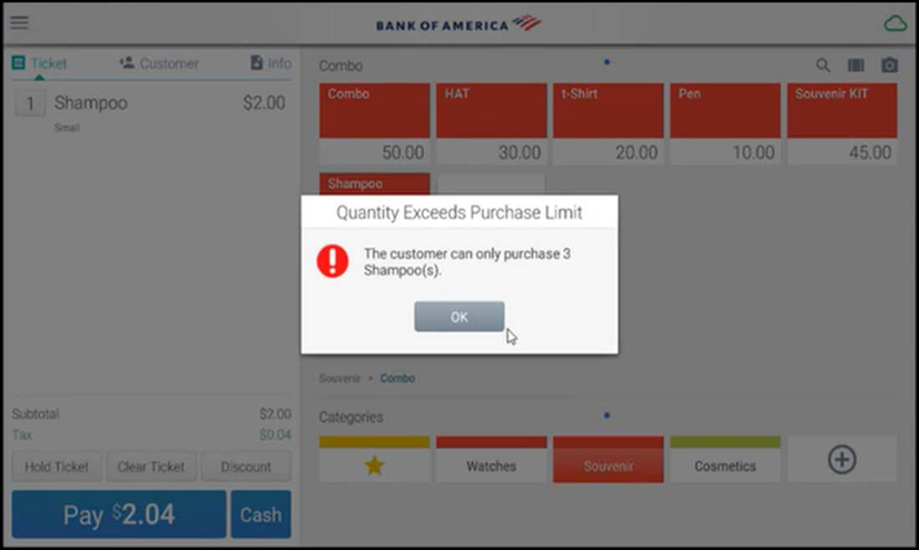 Back Office Item Sale Restrictions in Retail Solution - Merchant Help